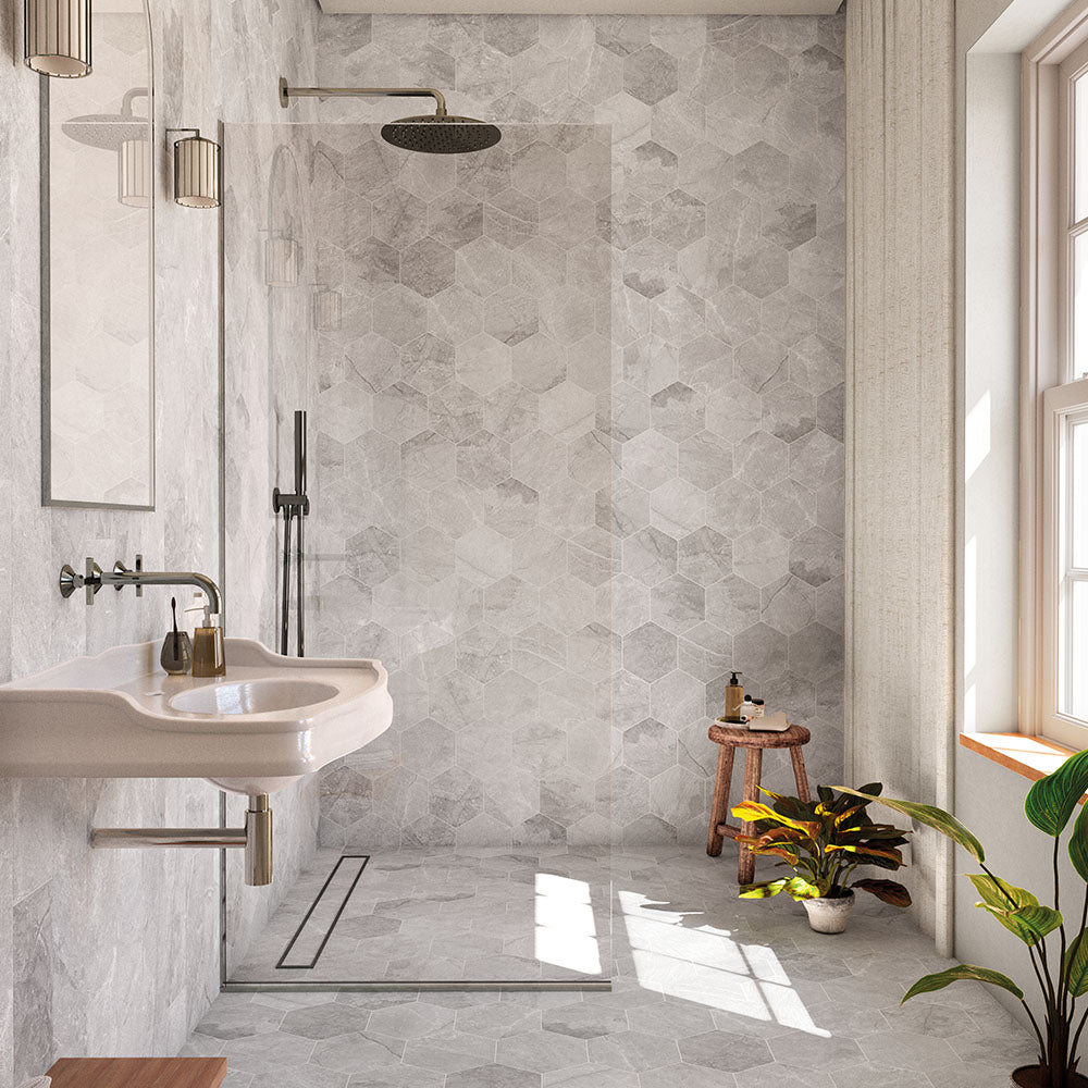Terrain Hexagon - Porcelain Tile Collection | Tilefy