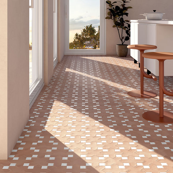Cross and Dot Porcelain Floor and Wall Tile Collection | Tilefy
