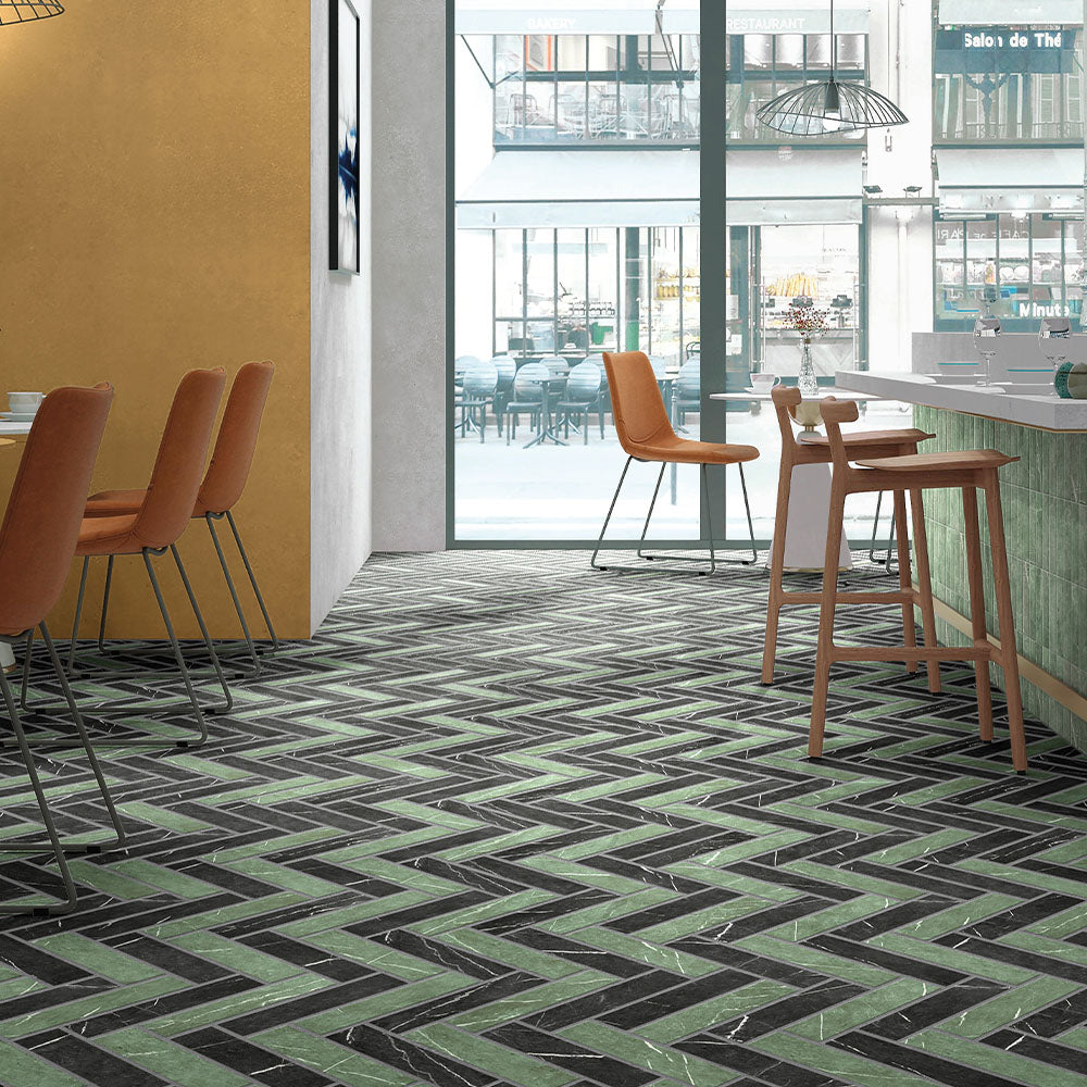 Tavari Collection – Marble Porcelain Tile | 10x10 & 2.5x10 Sizes – Tilefy