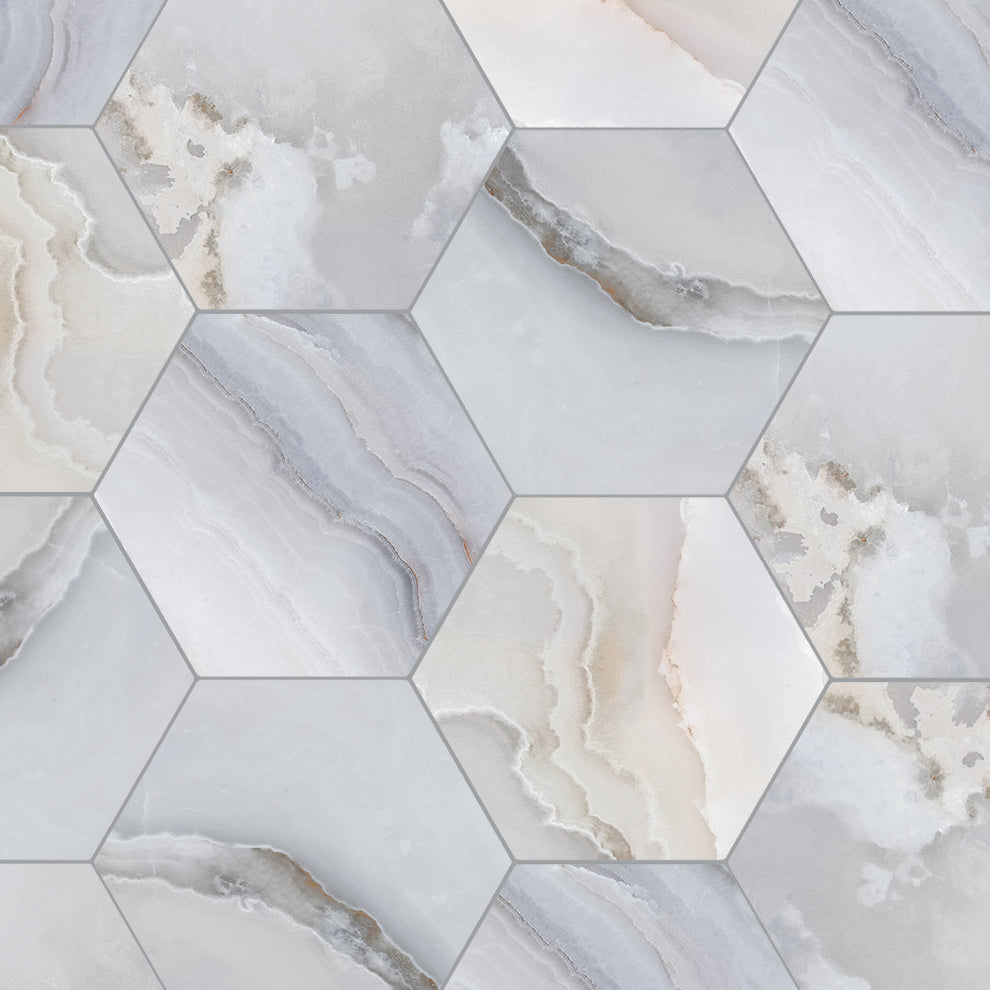 Serene Essence Hexagon - Porcelain Tile Collection | Tilefy