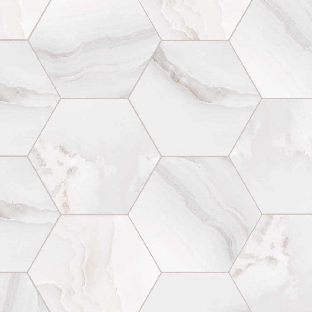 Serene Essence Hexagon - Porcelain Tile Collection | Tilefy
